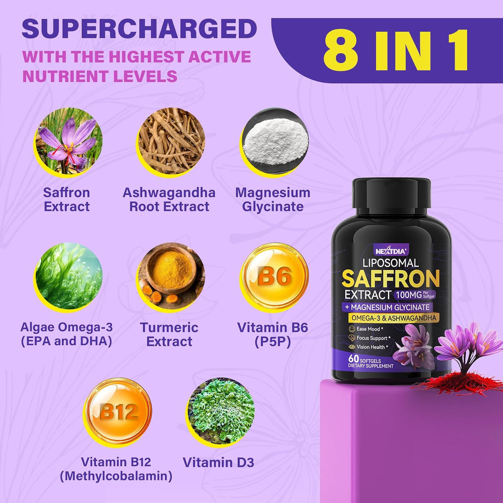 Saffron multivitamin for seniors' vitality