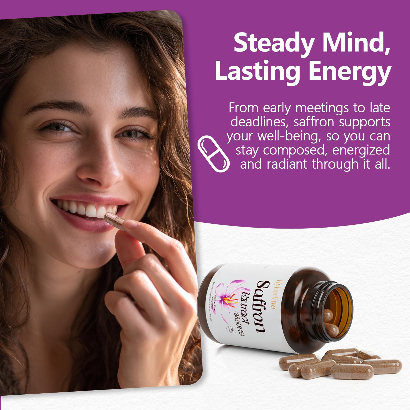 Saffron multivitamin for women’s wellness