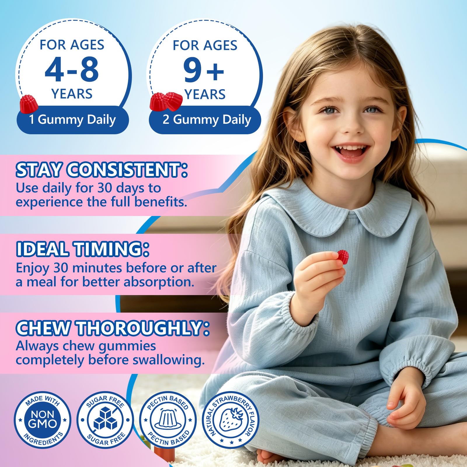 Saffron multivitamins for growing kids