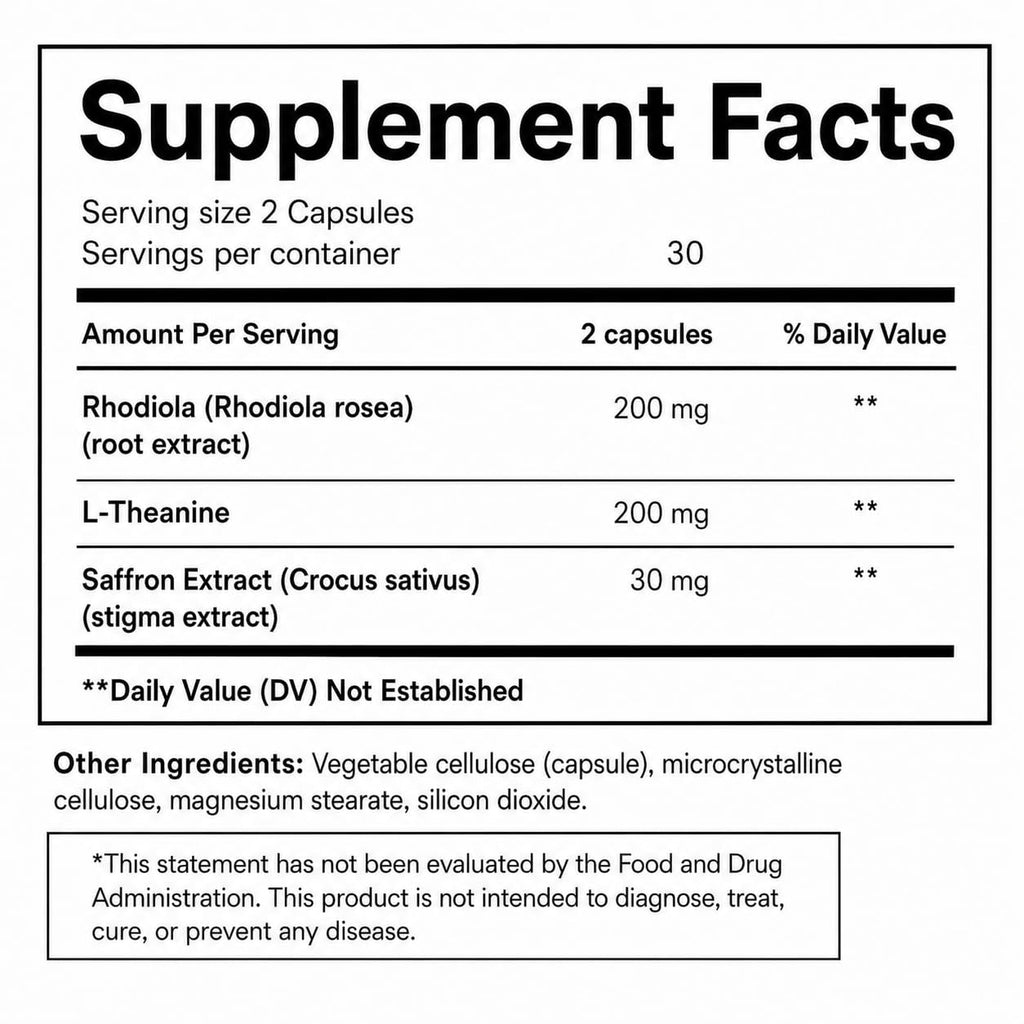 Saffron multivitamins for mood support