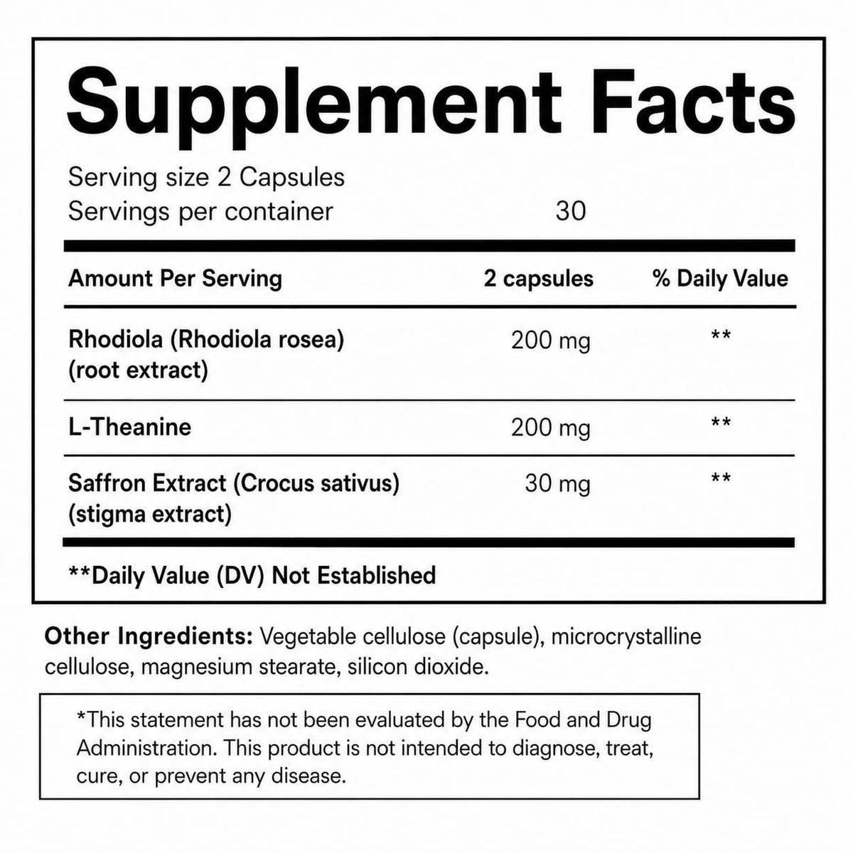 Saffron multivitamins for mood support