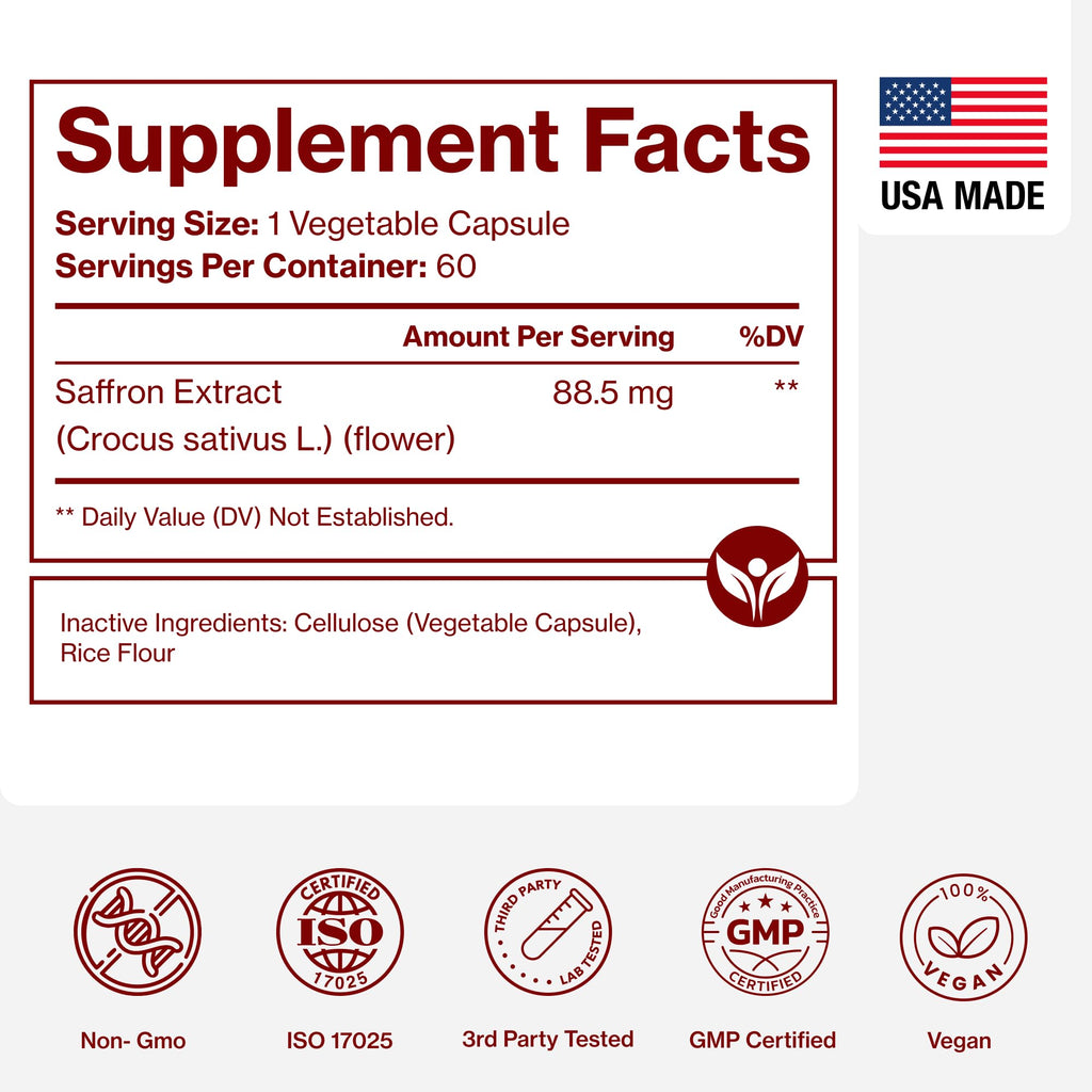 saffron supplement for stress relief