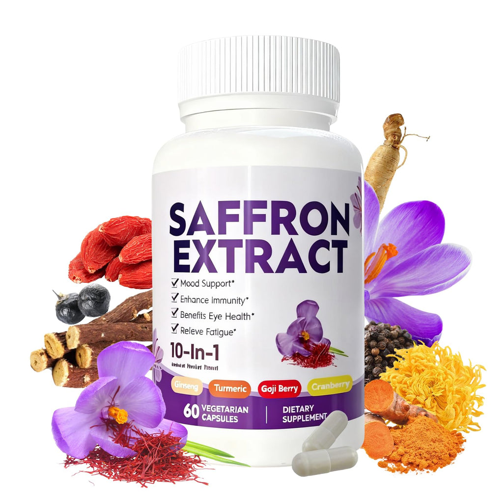 Saffron supplements with turmeric benefits