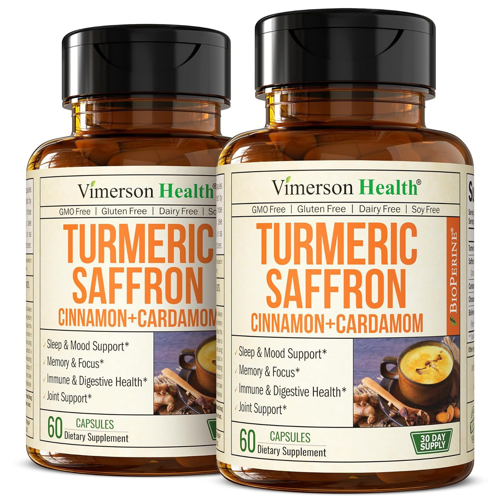saffron supplements with turmeric curcumin