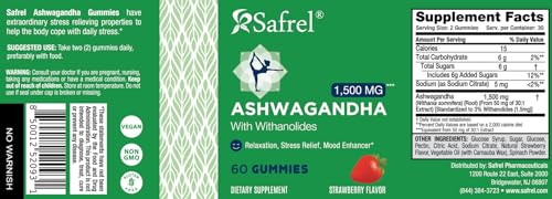 Safrel ashwagandha gummies for overall health