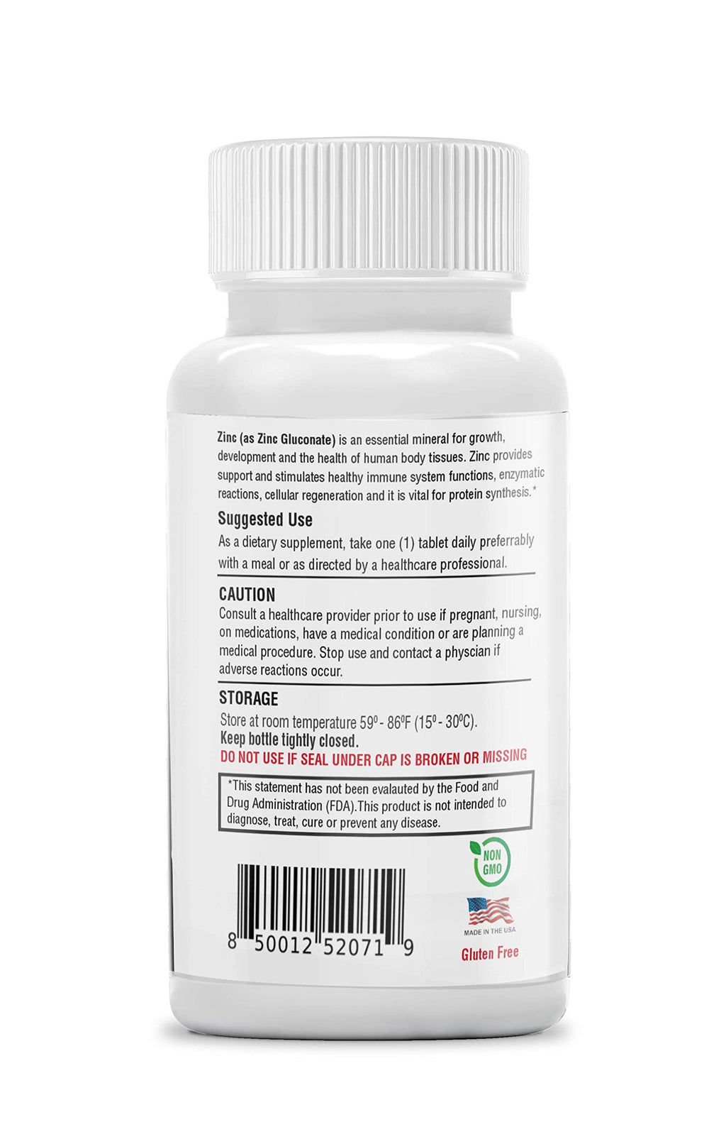 Safrel Zinc Gluconate 50 mg dosage