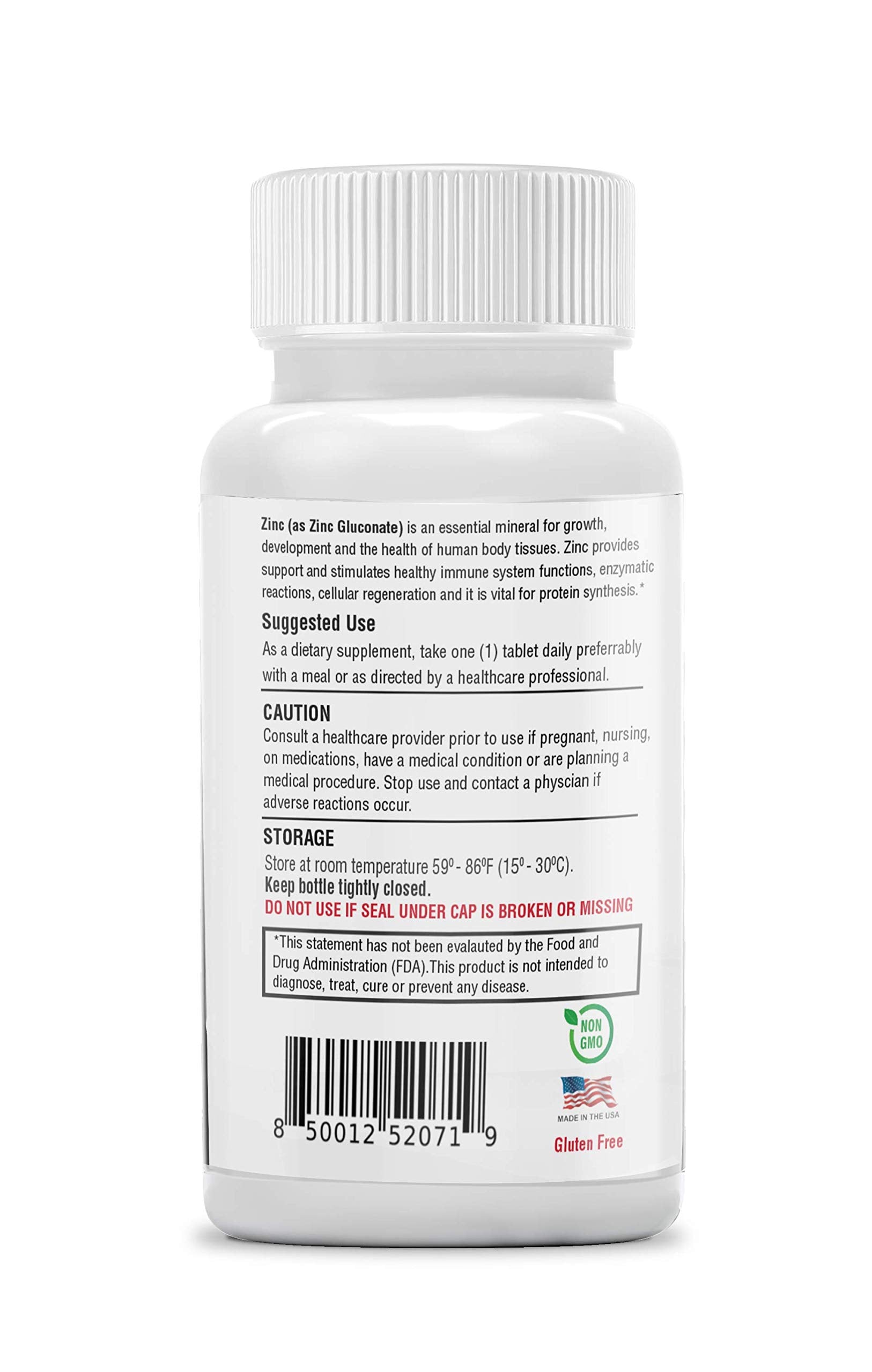 Safrel Zinc Gluconate 50 mg dosage