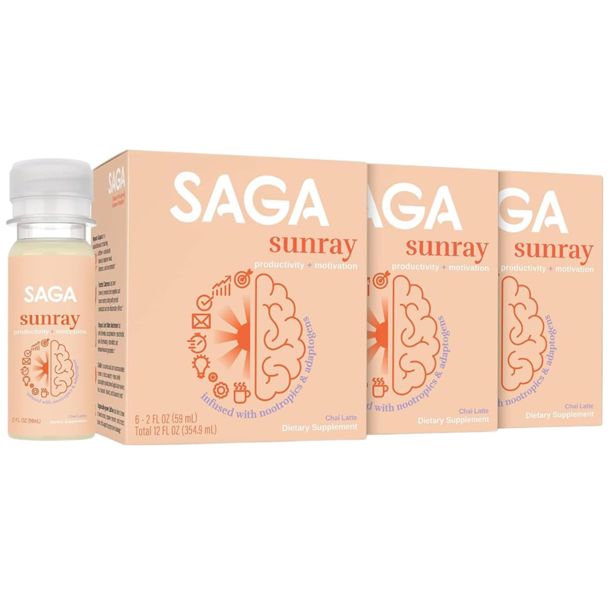 SAGA organic chai latte shots