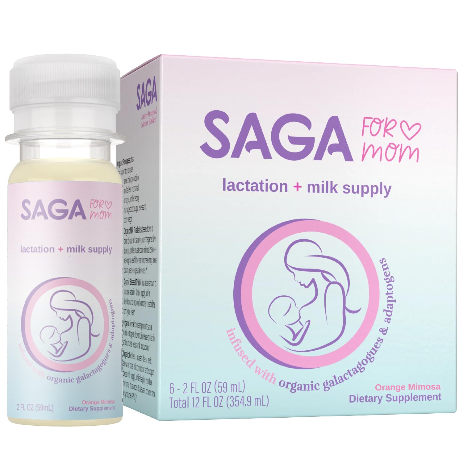 SAGA organic lactation shots benefits