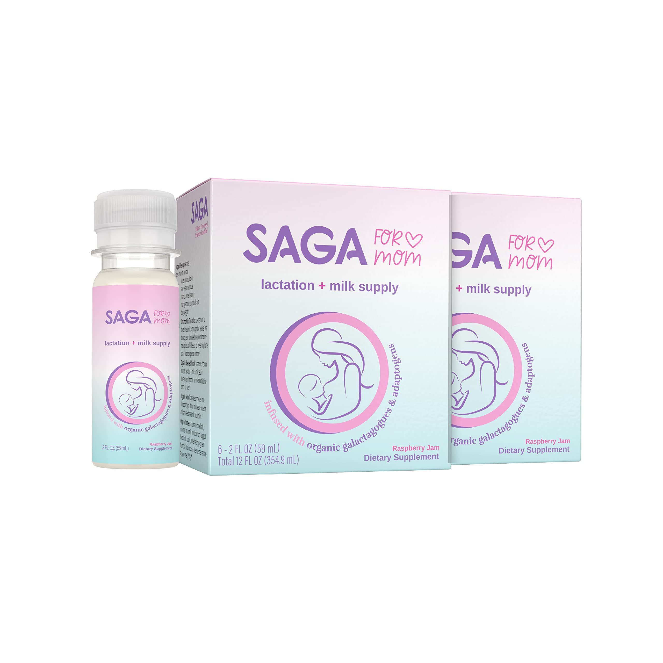 SAGA organic lactation shots benefits