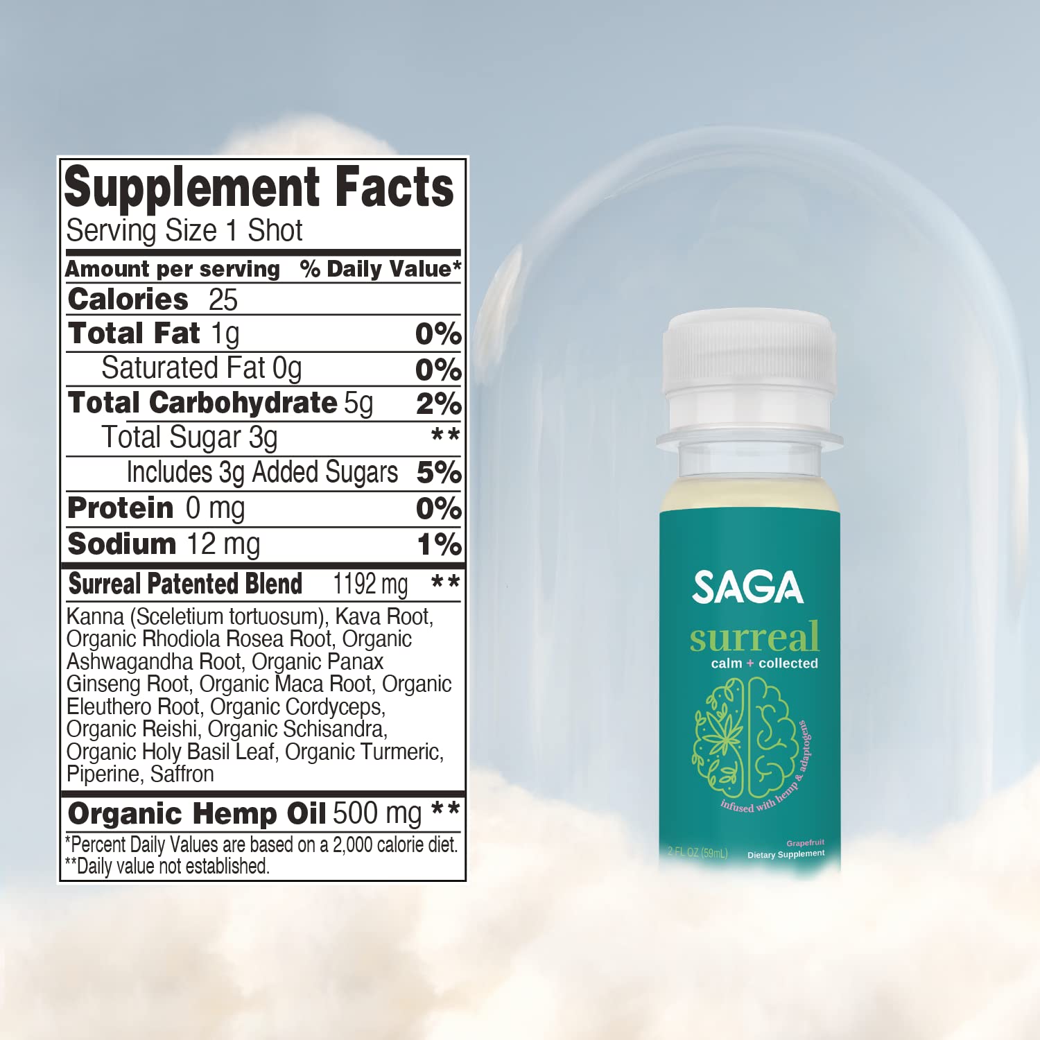 SAGA Surreal Hemp kava kava
