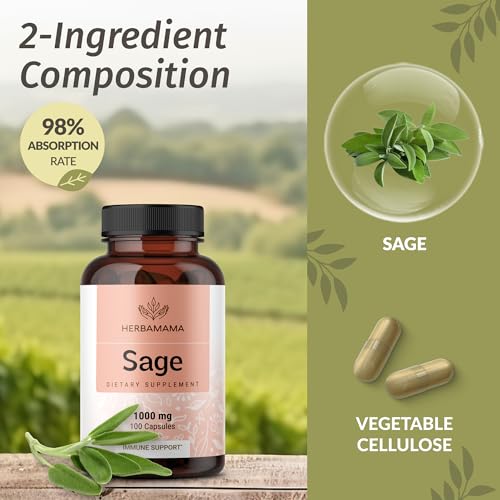 sage capsules for natural energy boost