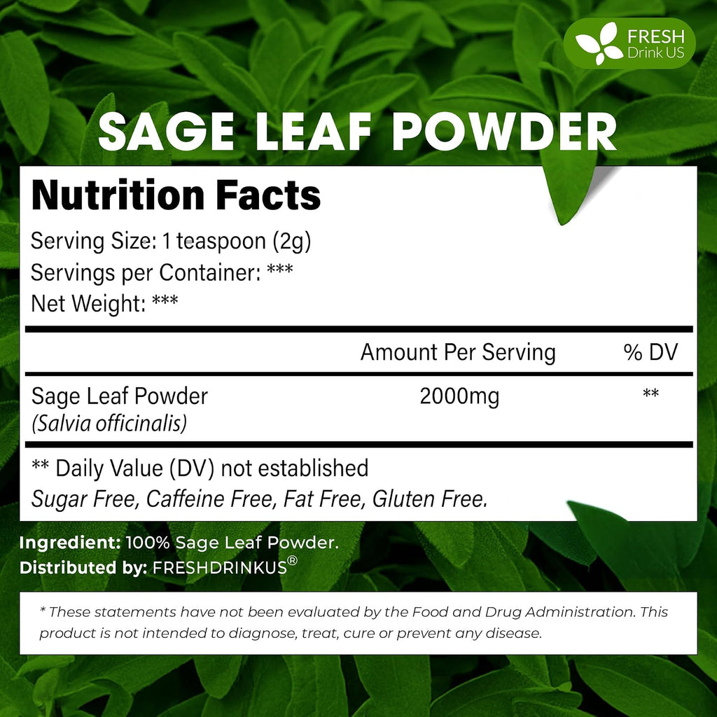 sage leaf powder for natural remedies
