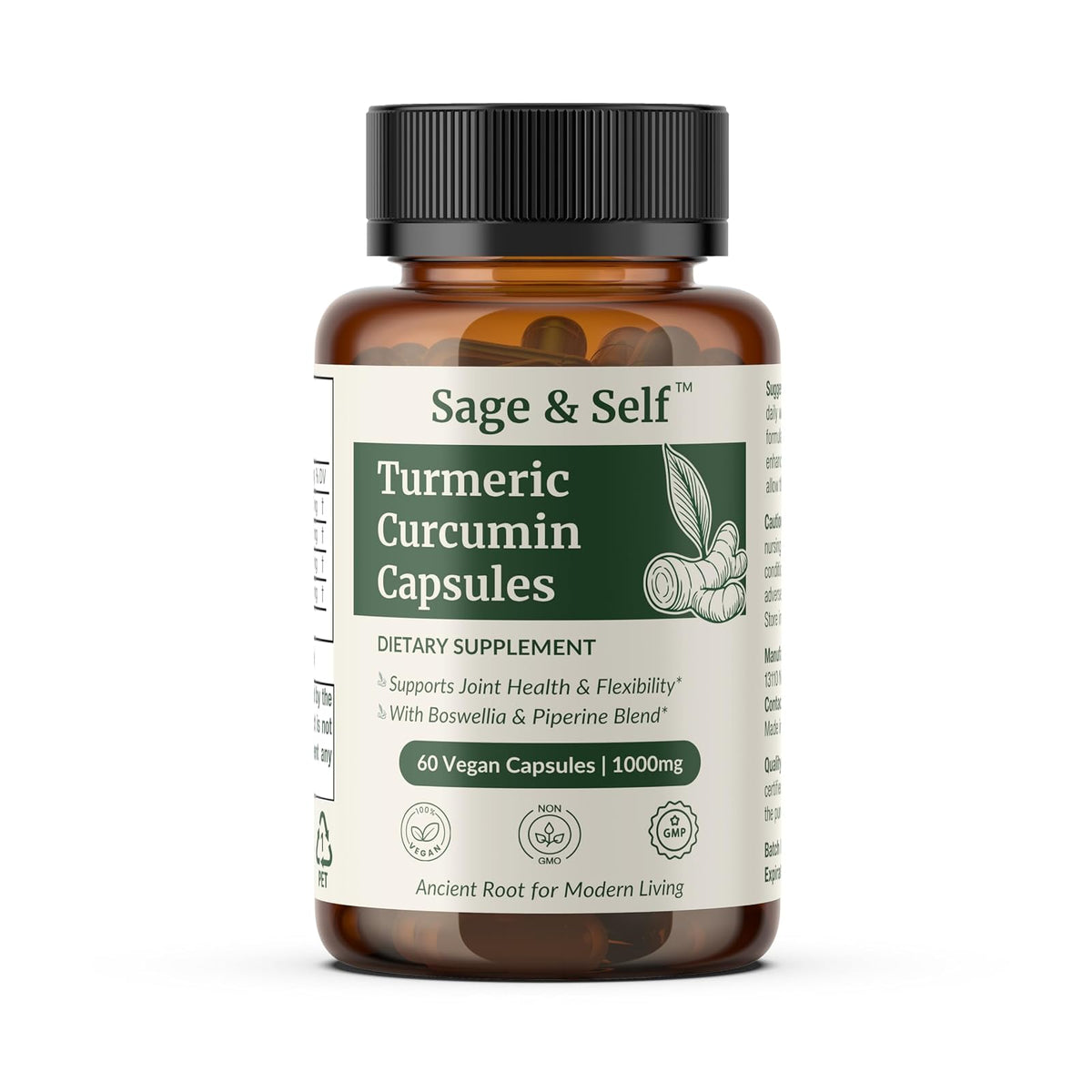 Sage & Self turmeric curcumin capsules