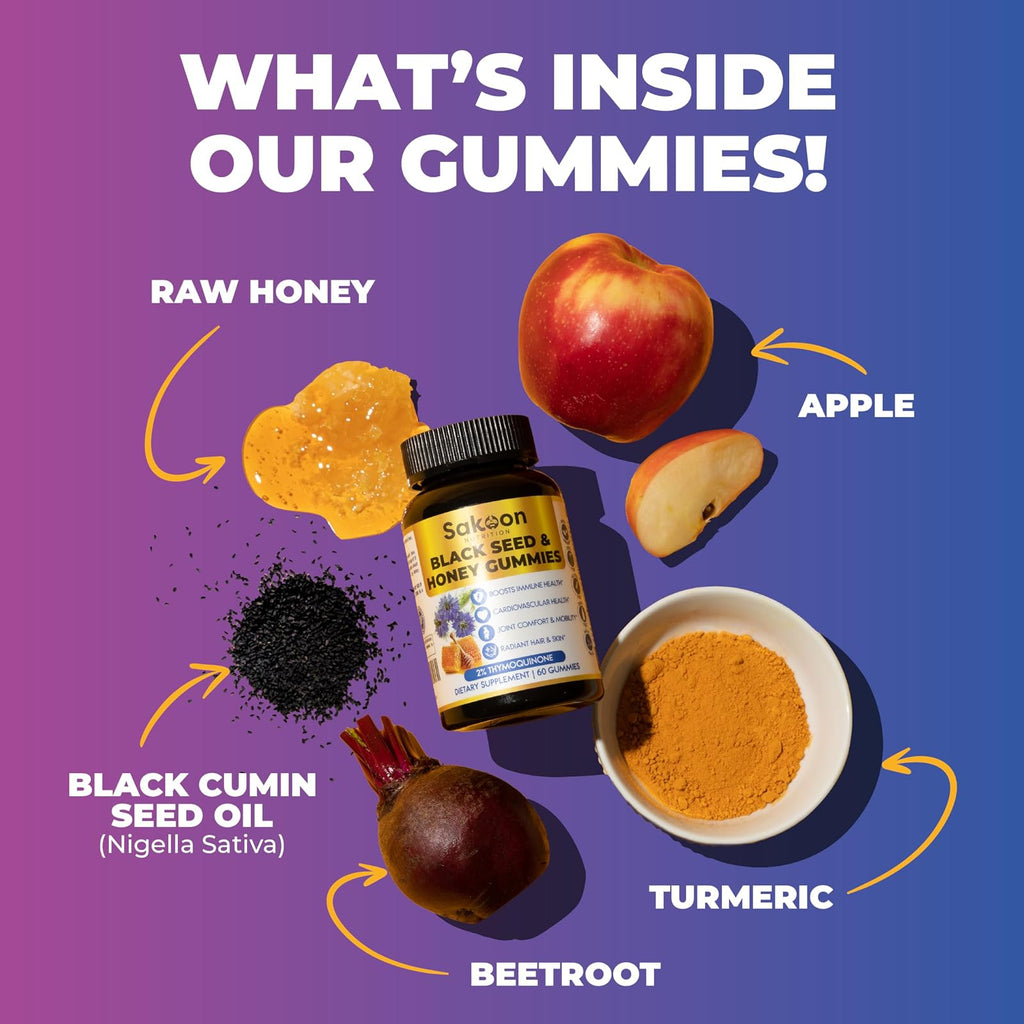Sakoon Nutrition black seed oil gummies