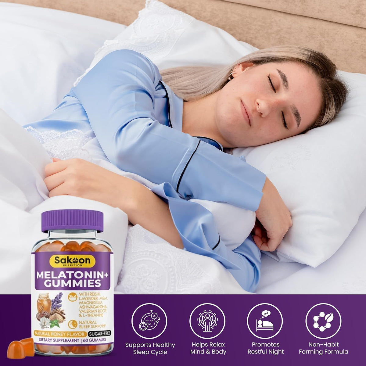 Sakoon Nutrition sleep support gummies
