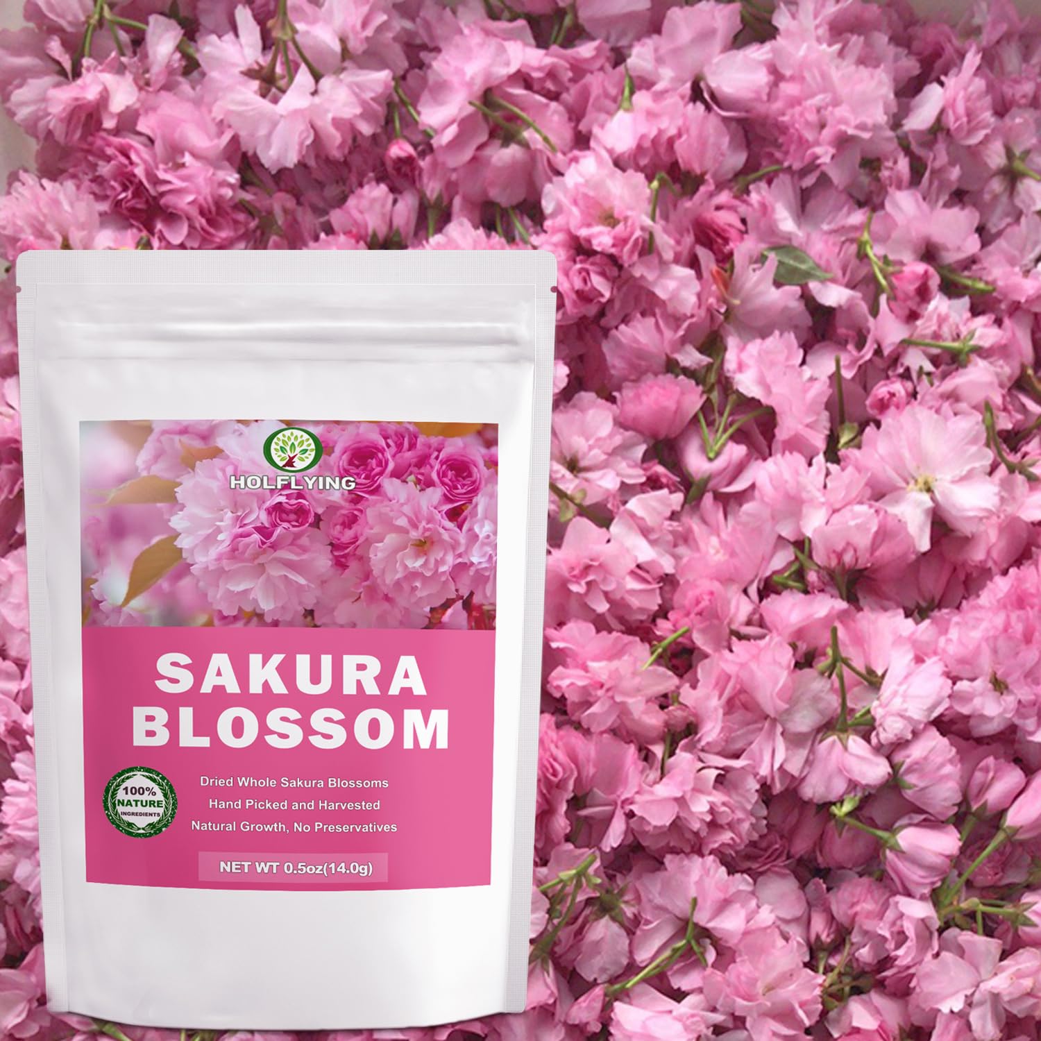 Sakura cherry blossoms for culinary use