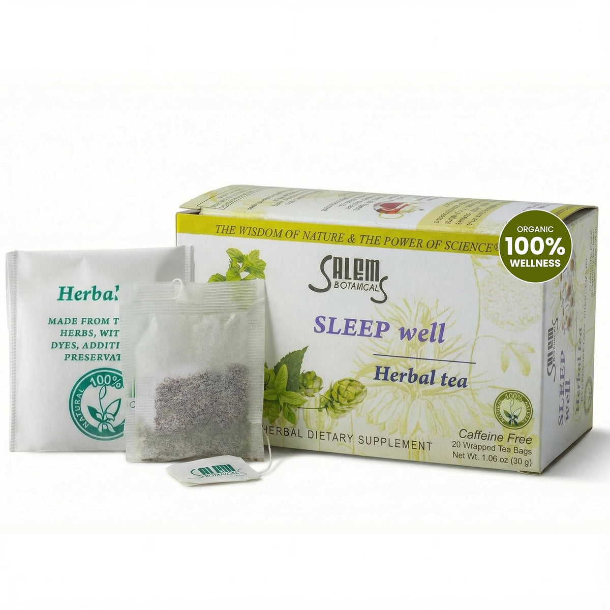Salem Botanicals herbal tea for sleep