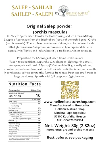 salep powder for traditional recipes