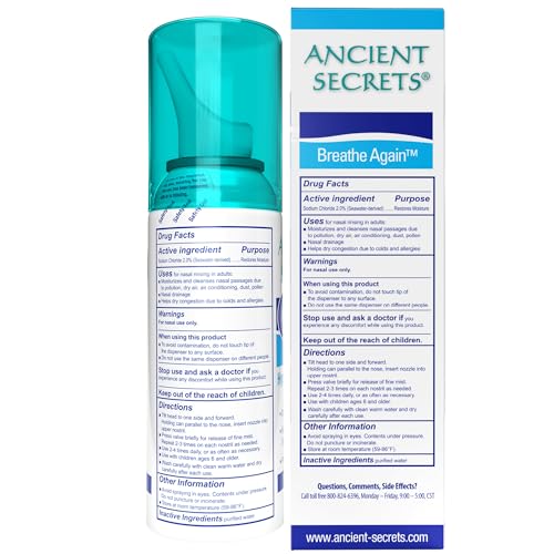 saline nasal spray for sinus care