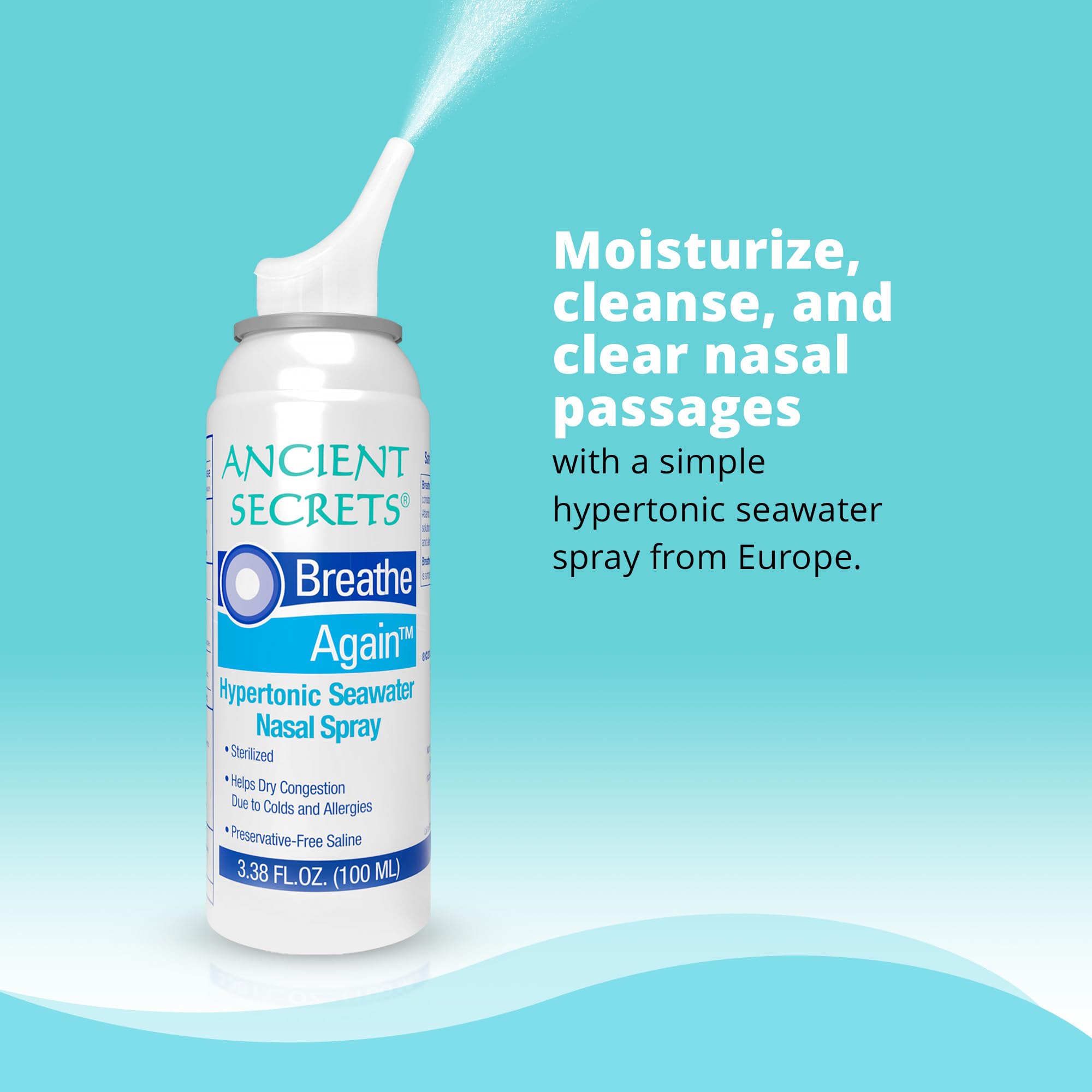 saline spray for everyday nasal hydration