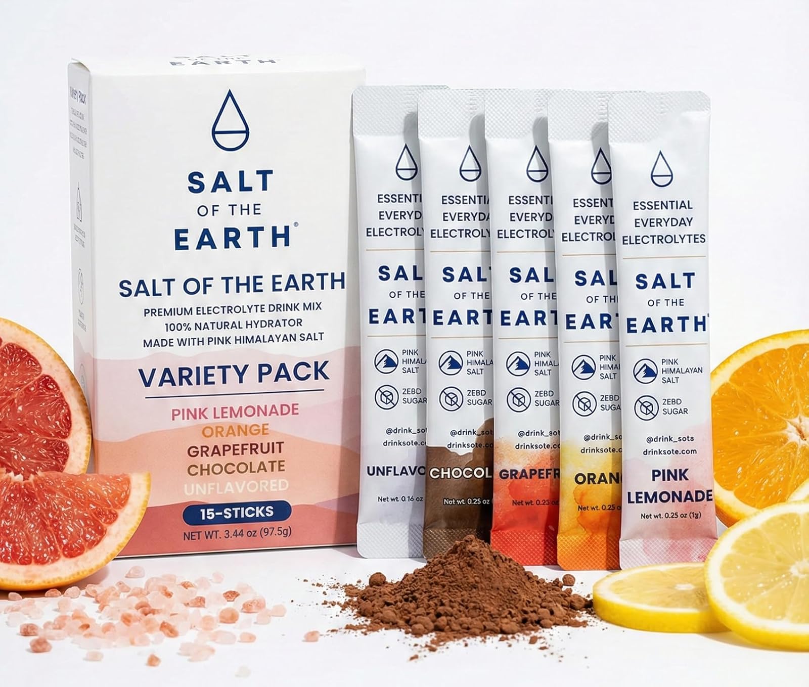 Salt of the Earth electrolyte powder variety pack