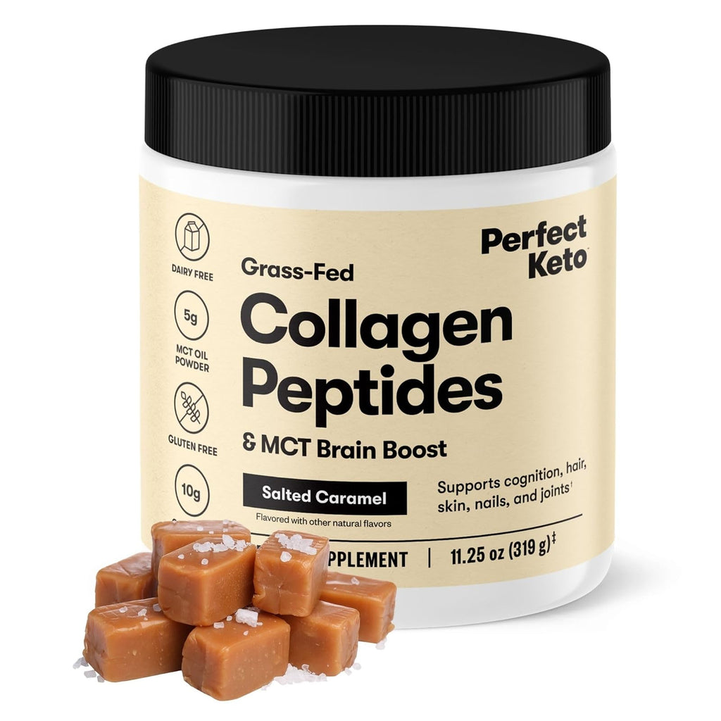 salted caramel collagen peptides powder