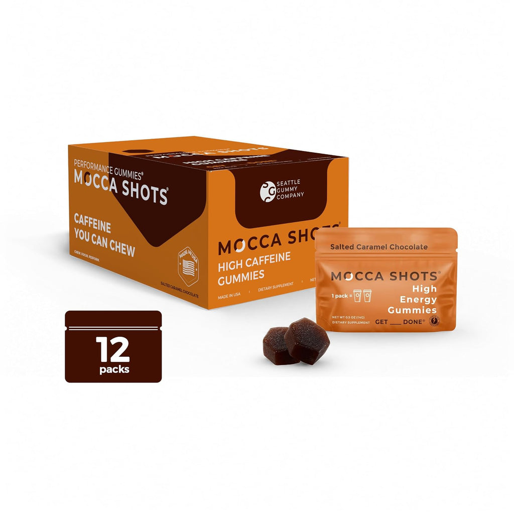 Salted caramel energy boost gummies