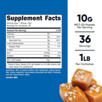 Salted caramel MCT oil powder