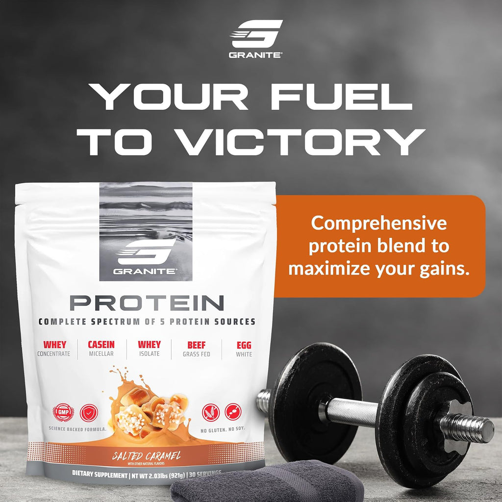 Salted caramel protein powder flavour
