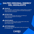 Salted energy gel for long runs