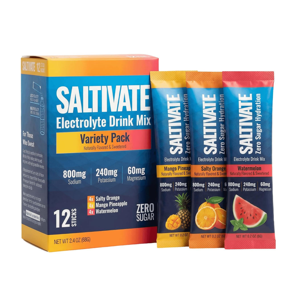 Saltivate electrolyte packets for hydration