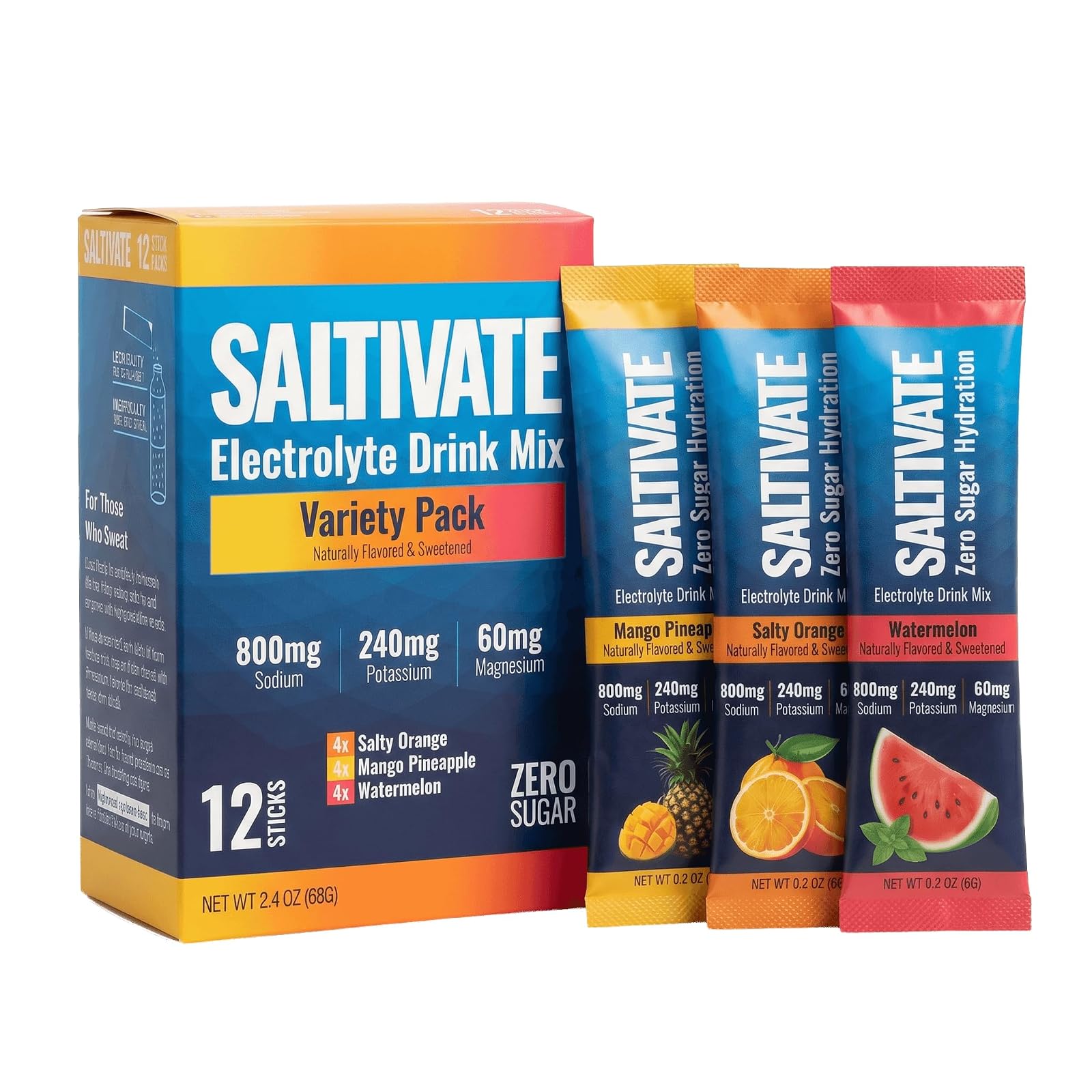 Saltivate electrolyte packets for hydration