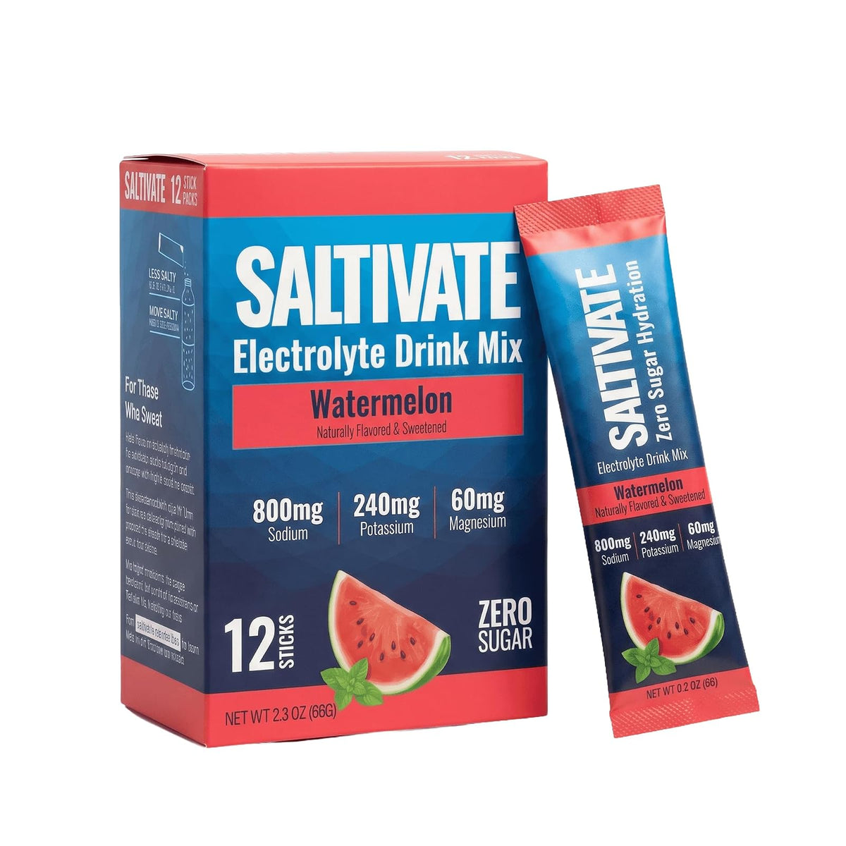 Saltivate watermelon electrolyte packets