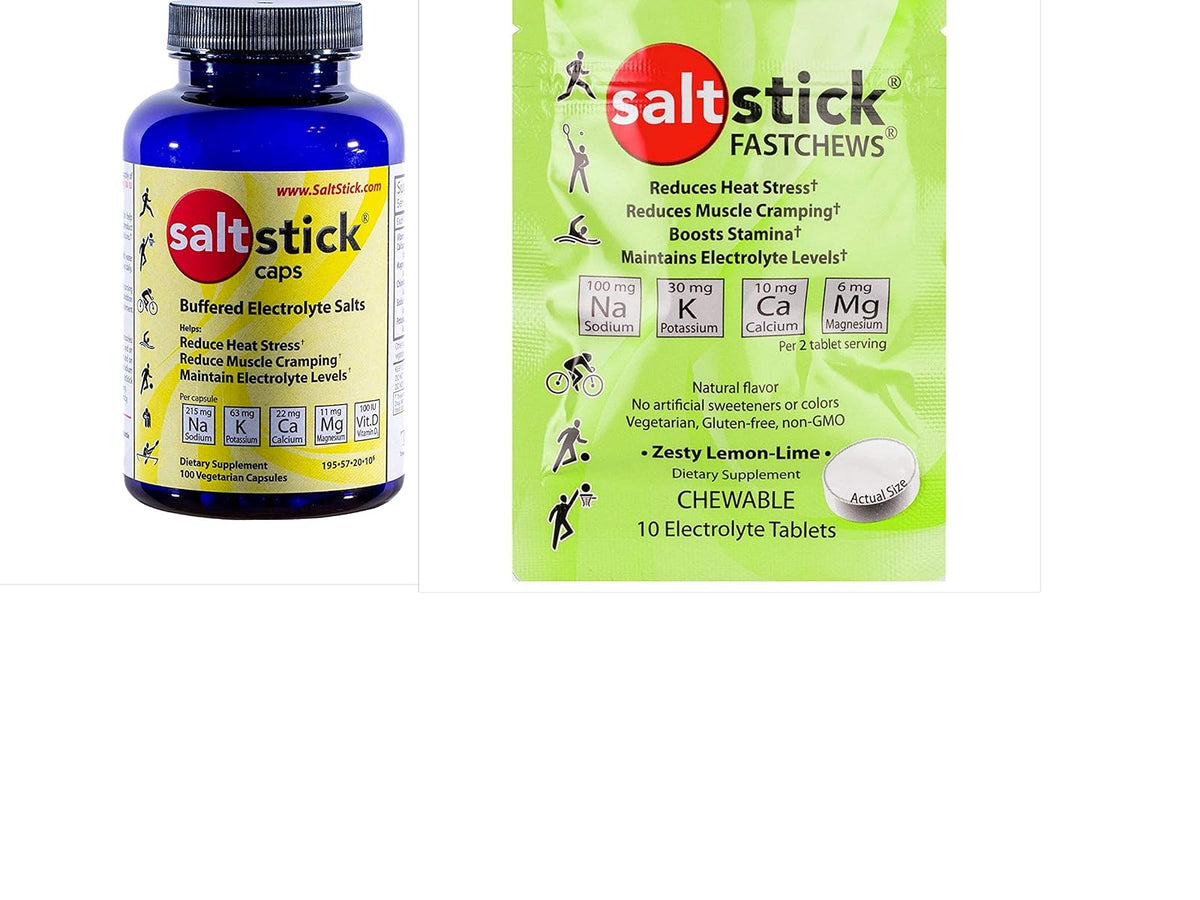 Saltstick electrolyte capsules for hydration