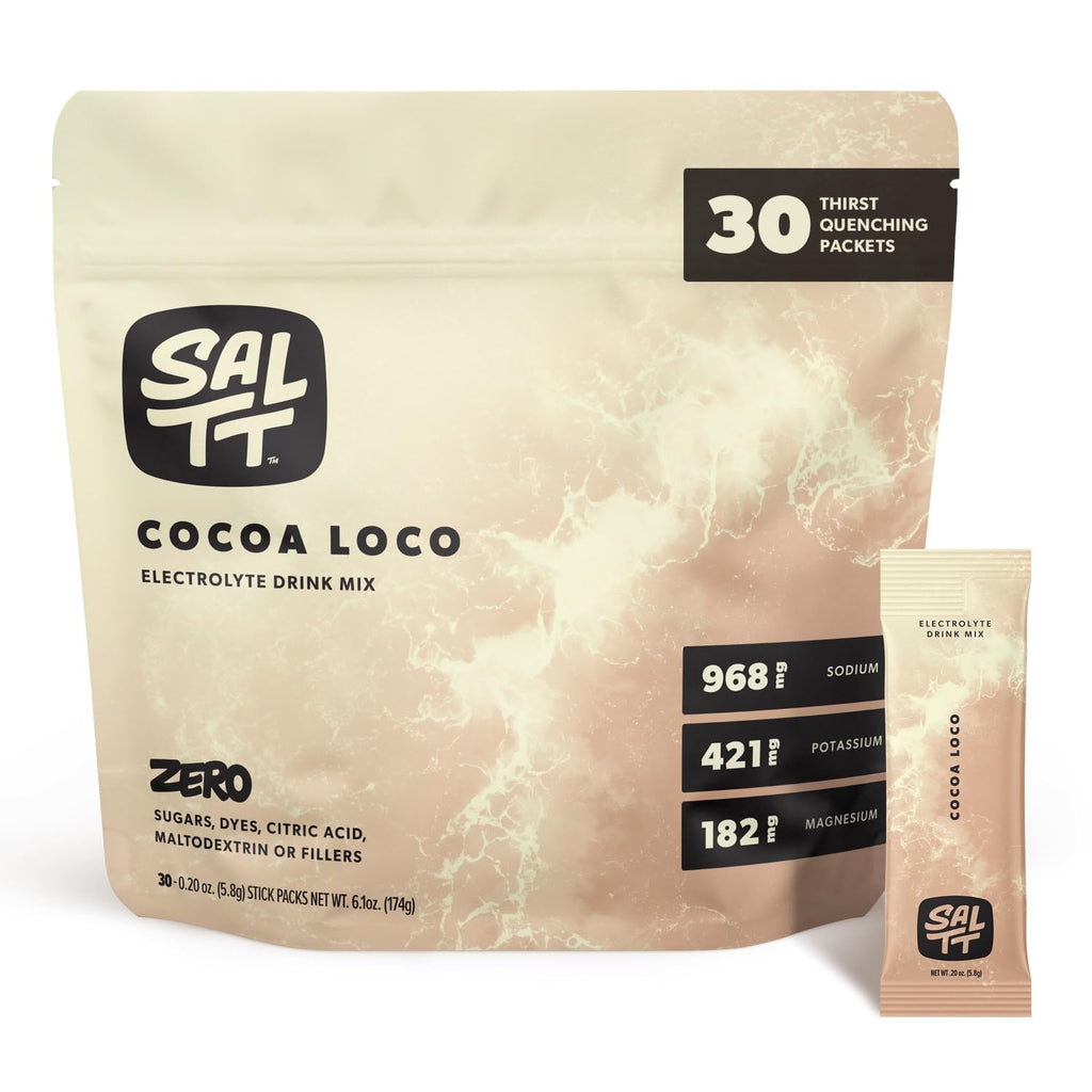 SALTT electrolyte packets for hydration