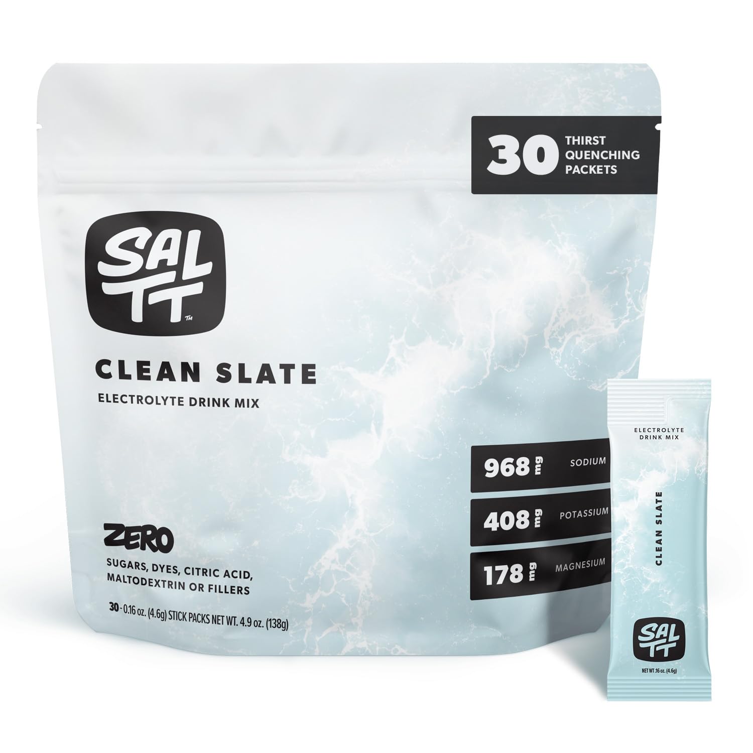 SALTT electrolyte packets for hydration