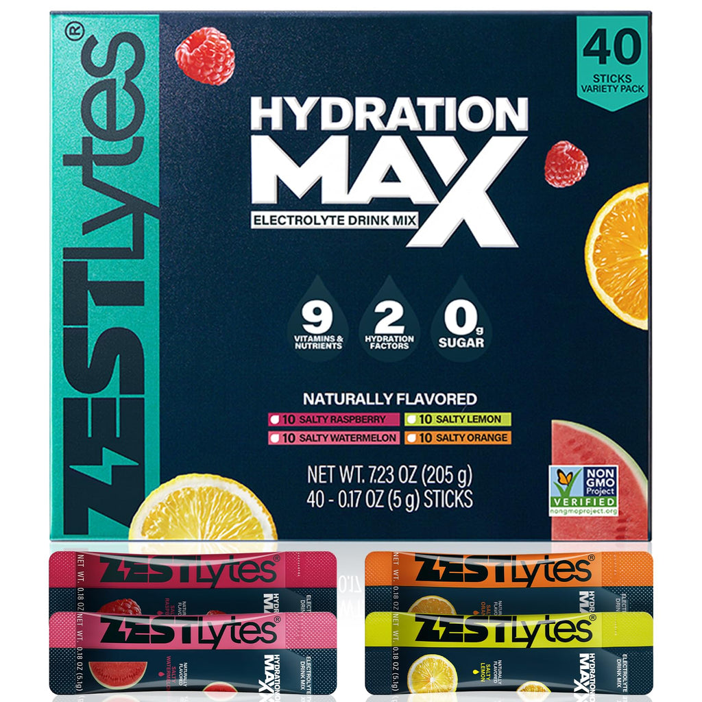 Salty fruit electrolyte hydration packets