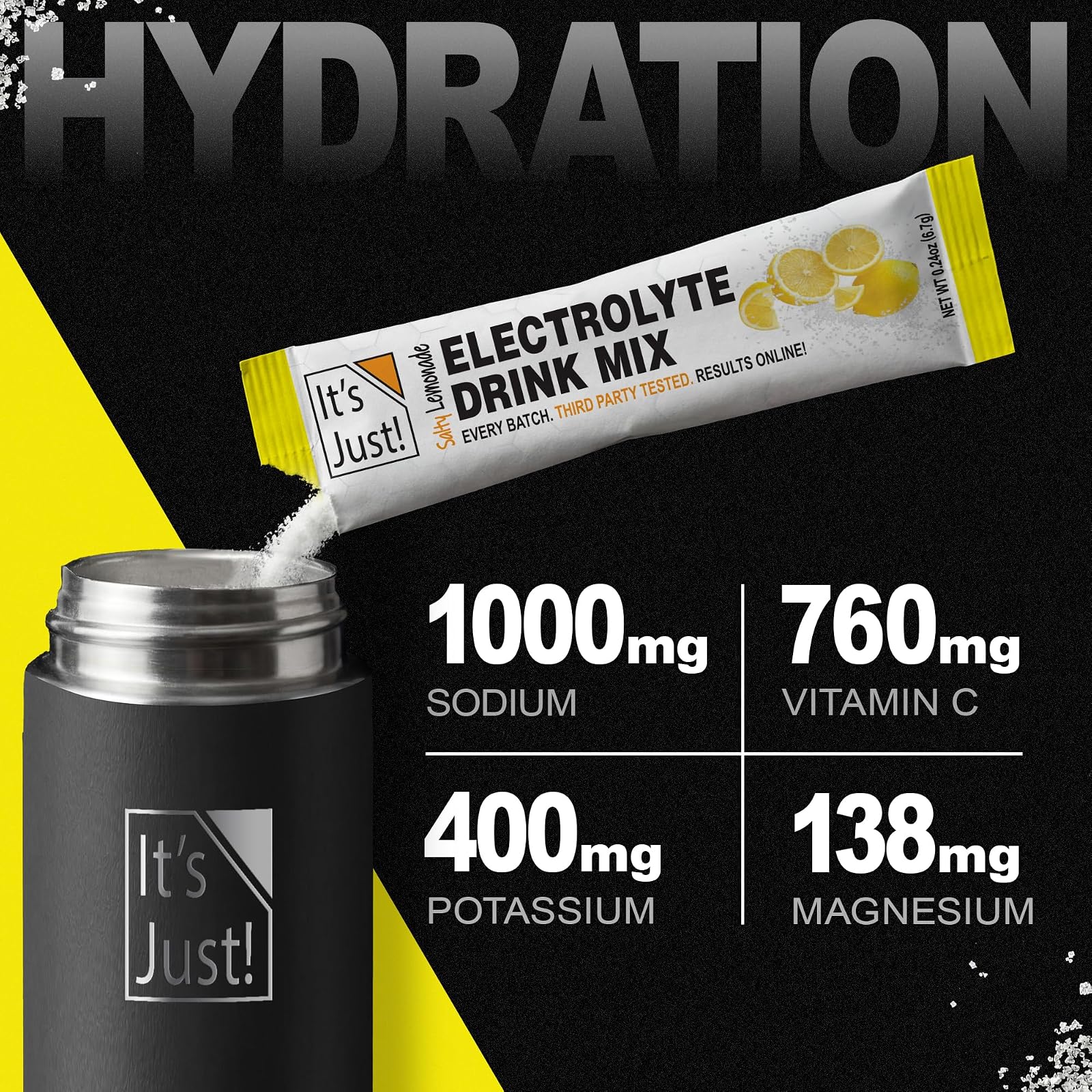 Salty lemonade sports drink mix