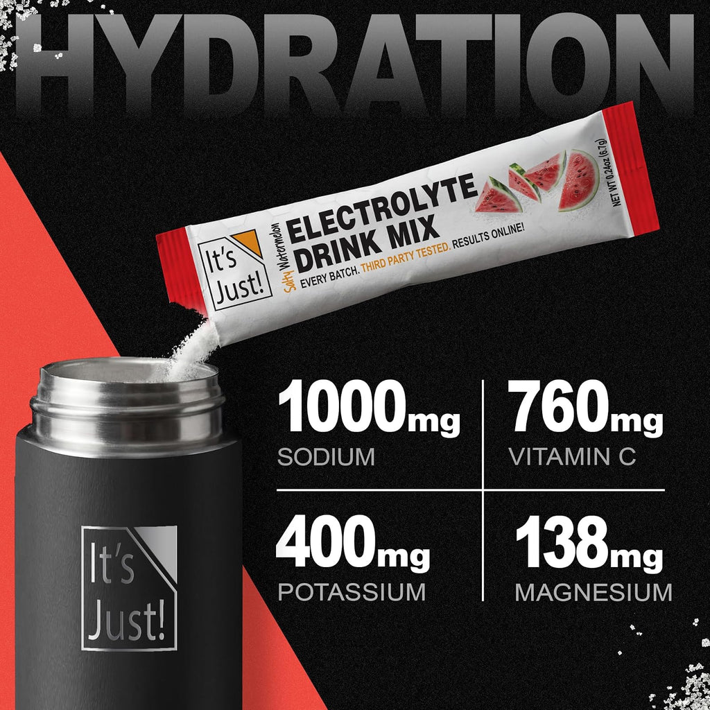Salty watermelon electrolyte powder