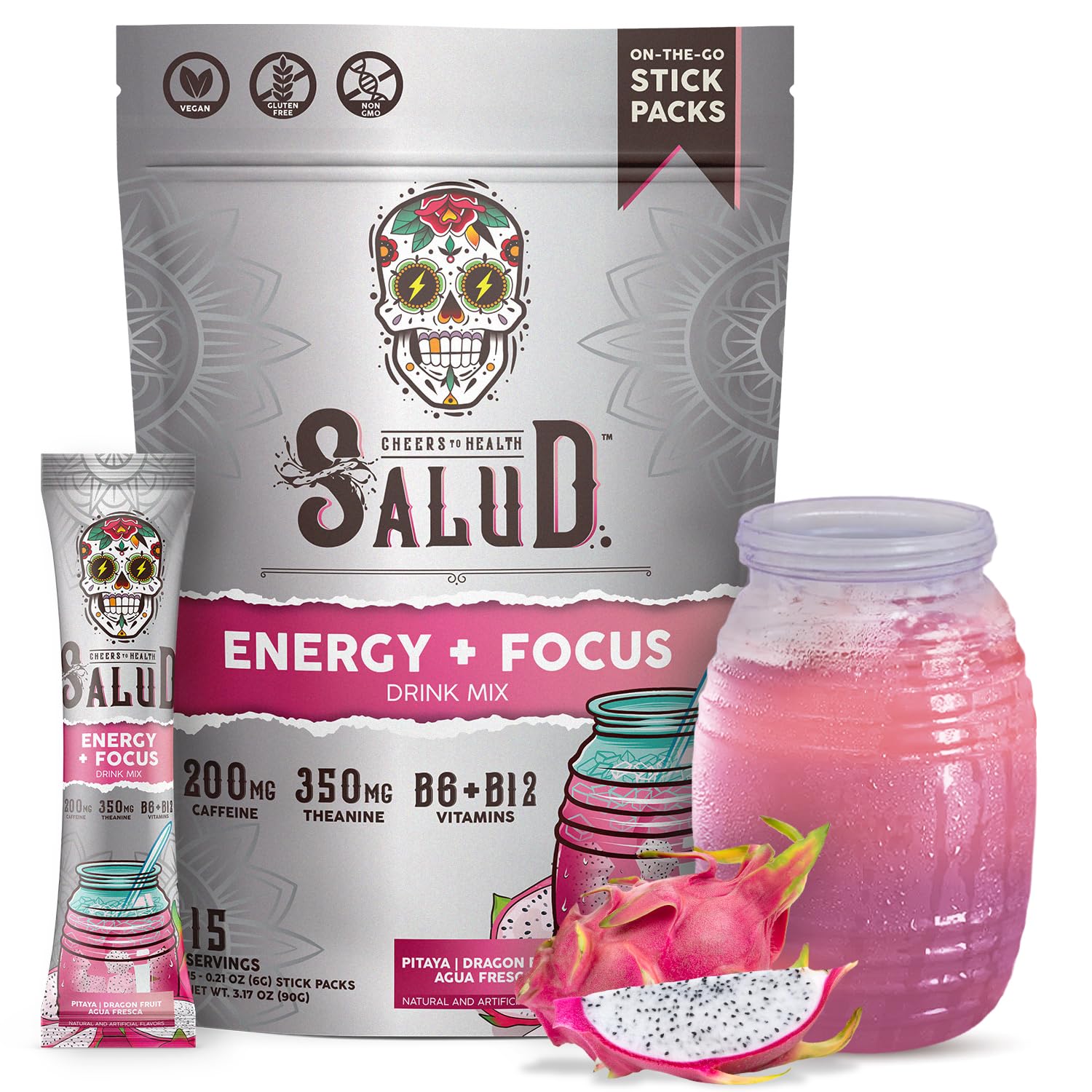 Salud energy drink powder dragon fruit