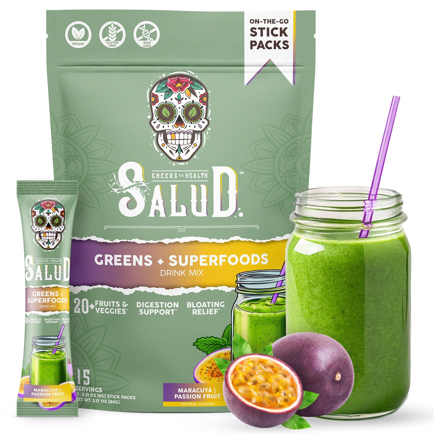 Salud greens powder superfood drink