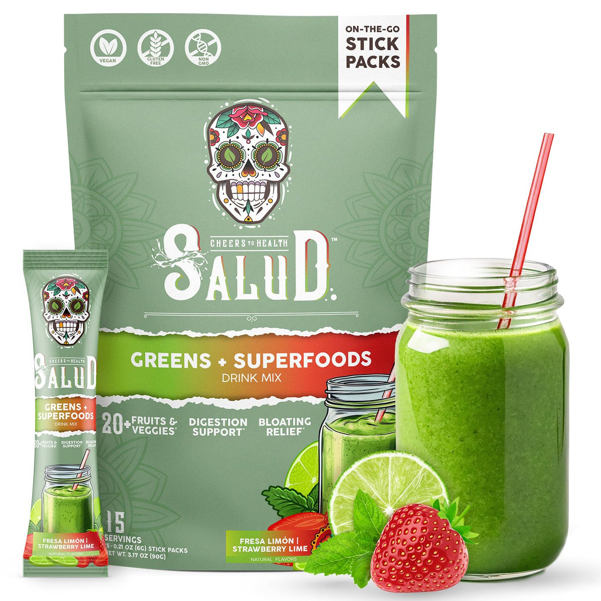 Salud greens powders for energy boost
