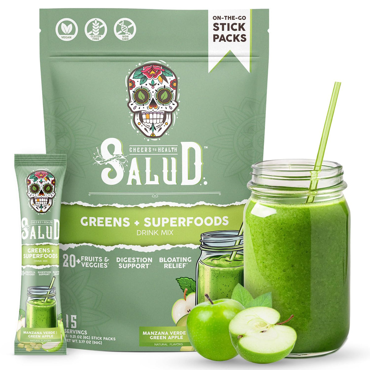 Salud greens powders for energy boost
