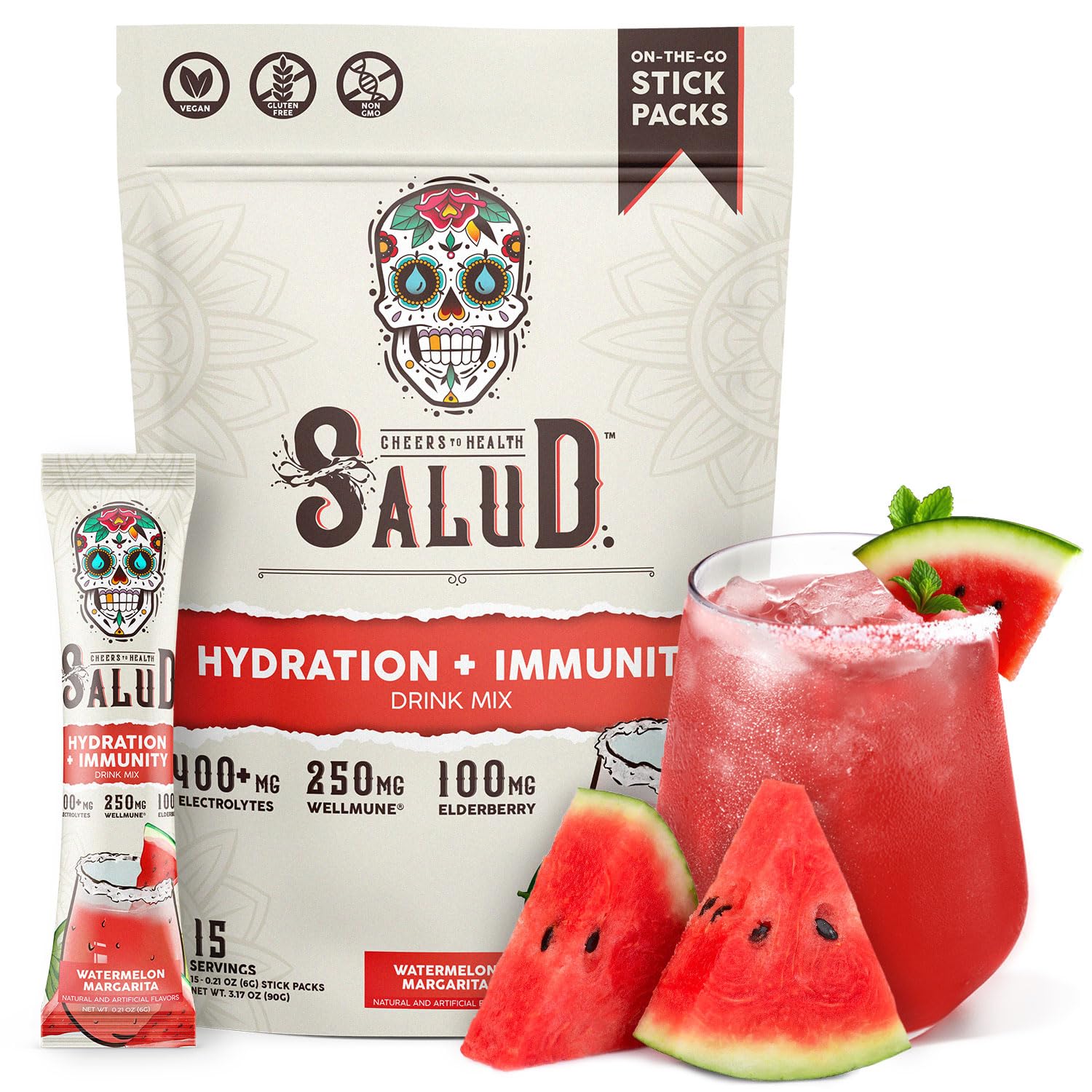 Salud hydration drink mix watermelon
