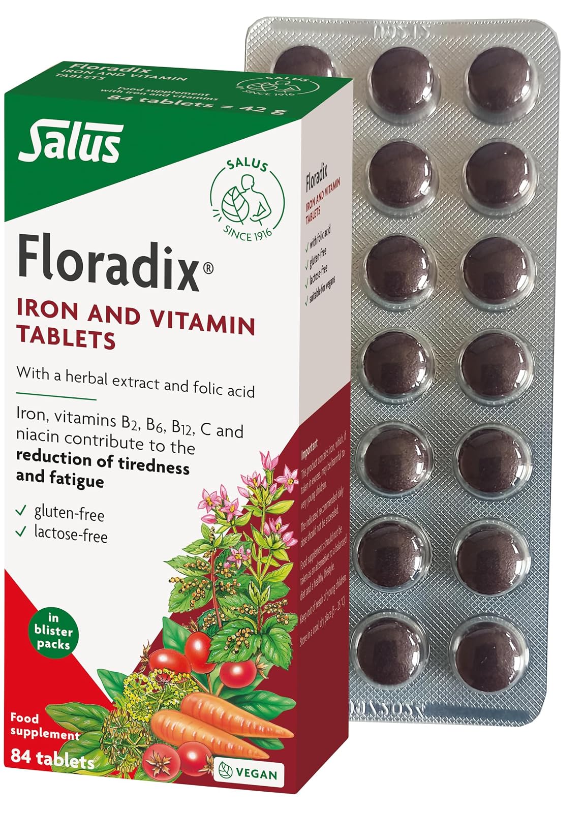 SALUS Floradix Iron Tablets for energy