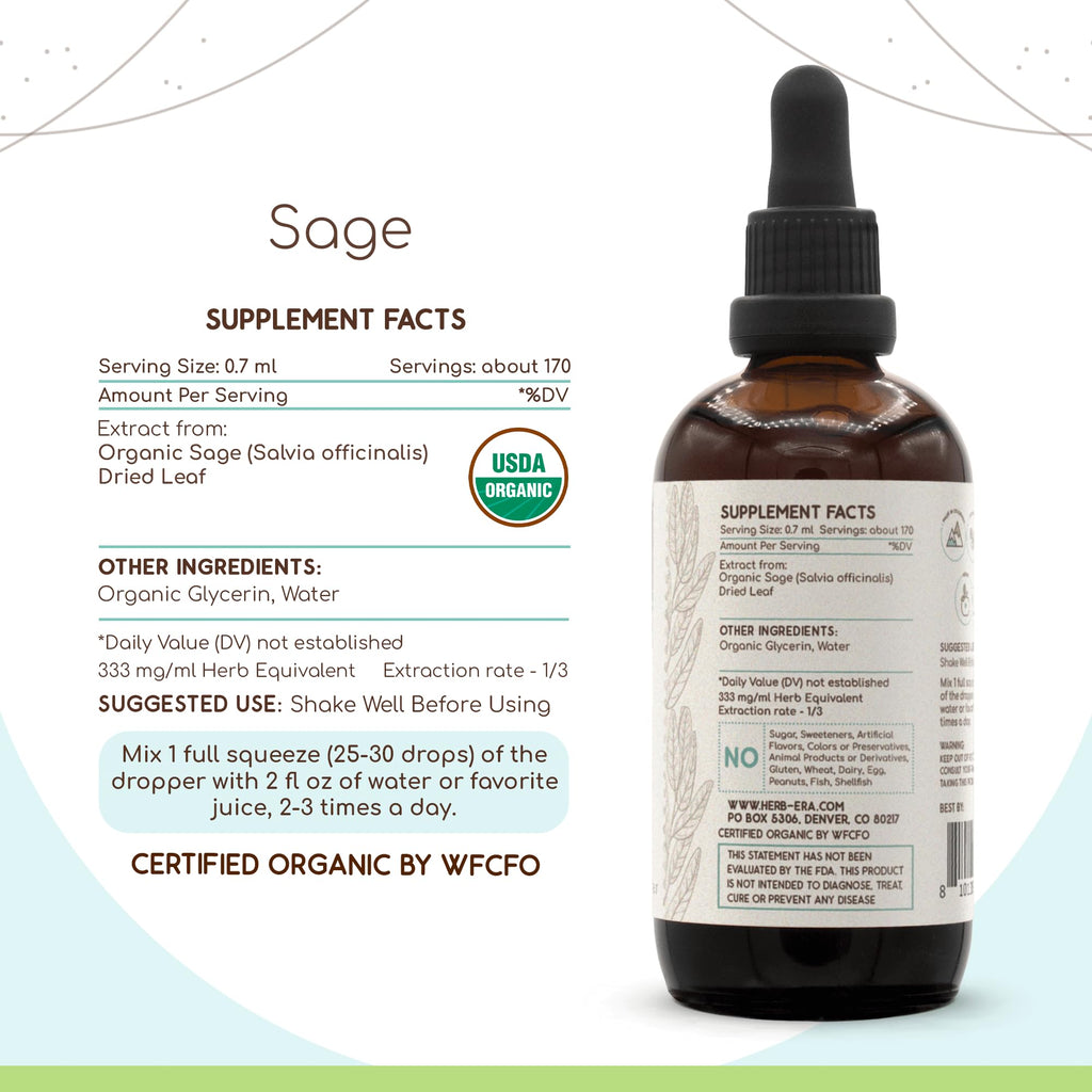 Salvia officinalis liquid extract benefits
