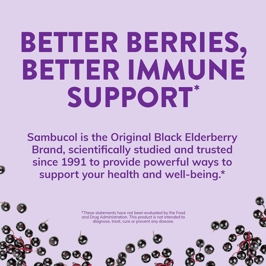 Sambucol black elderberry for seasonal health