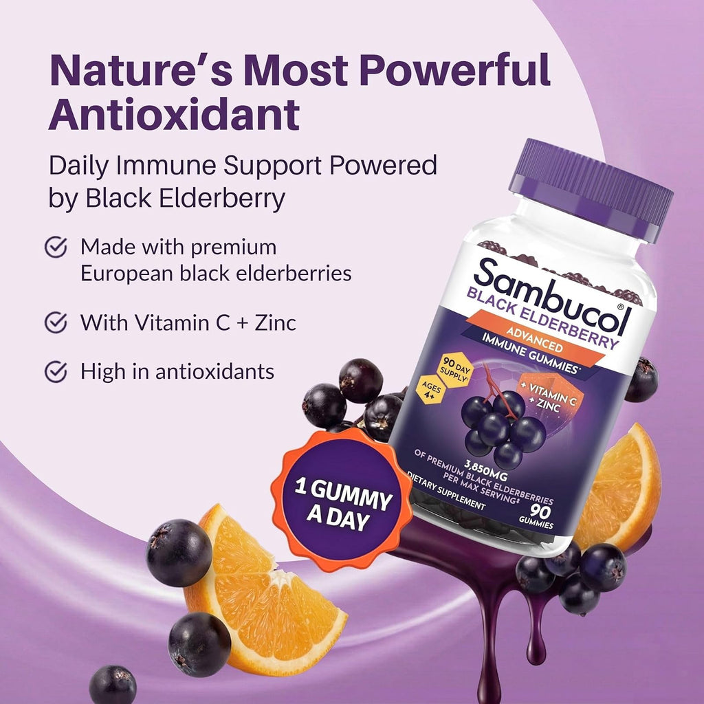 Sambucol black elderberry immune support
