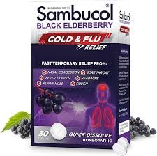 Sambucol elderberry cold relief tablets